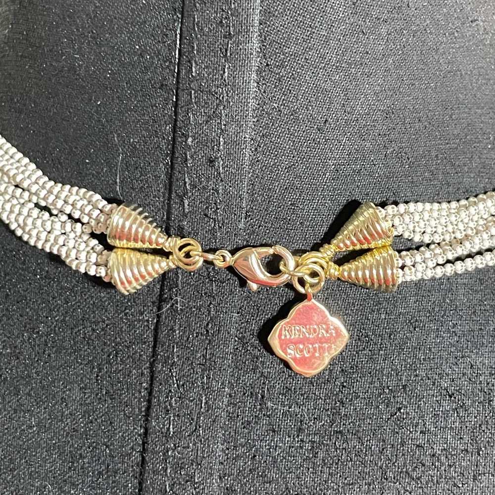 Vintage Htf Kendra Scott Glam Rocks White & Gold Rees… - Gem